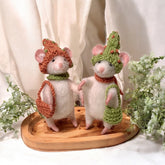 Felted Mice Collection – Handcrafted Natural Fiber Creatures ...