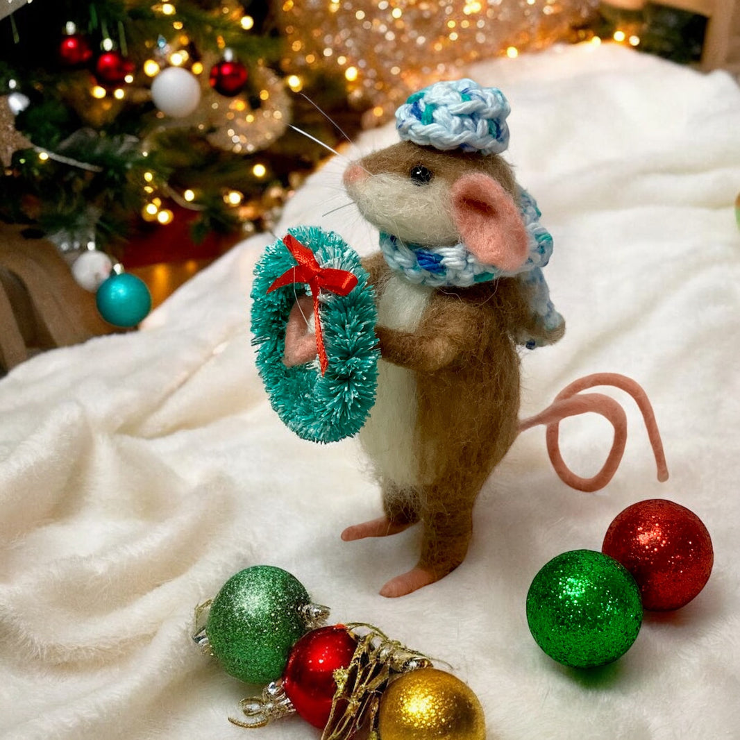 Felted Mice Collection – Handcrafted Natural Fiber Creatures ...