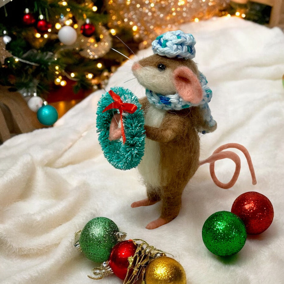 Felted Mice Collection – Handcrafted Natural Fiber Creatures ...