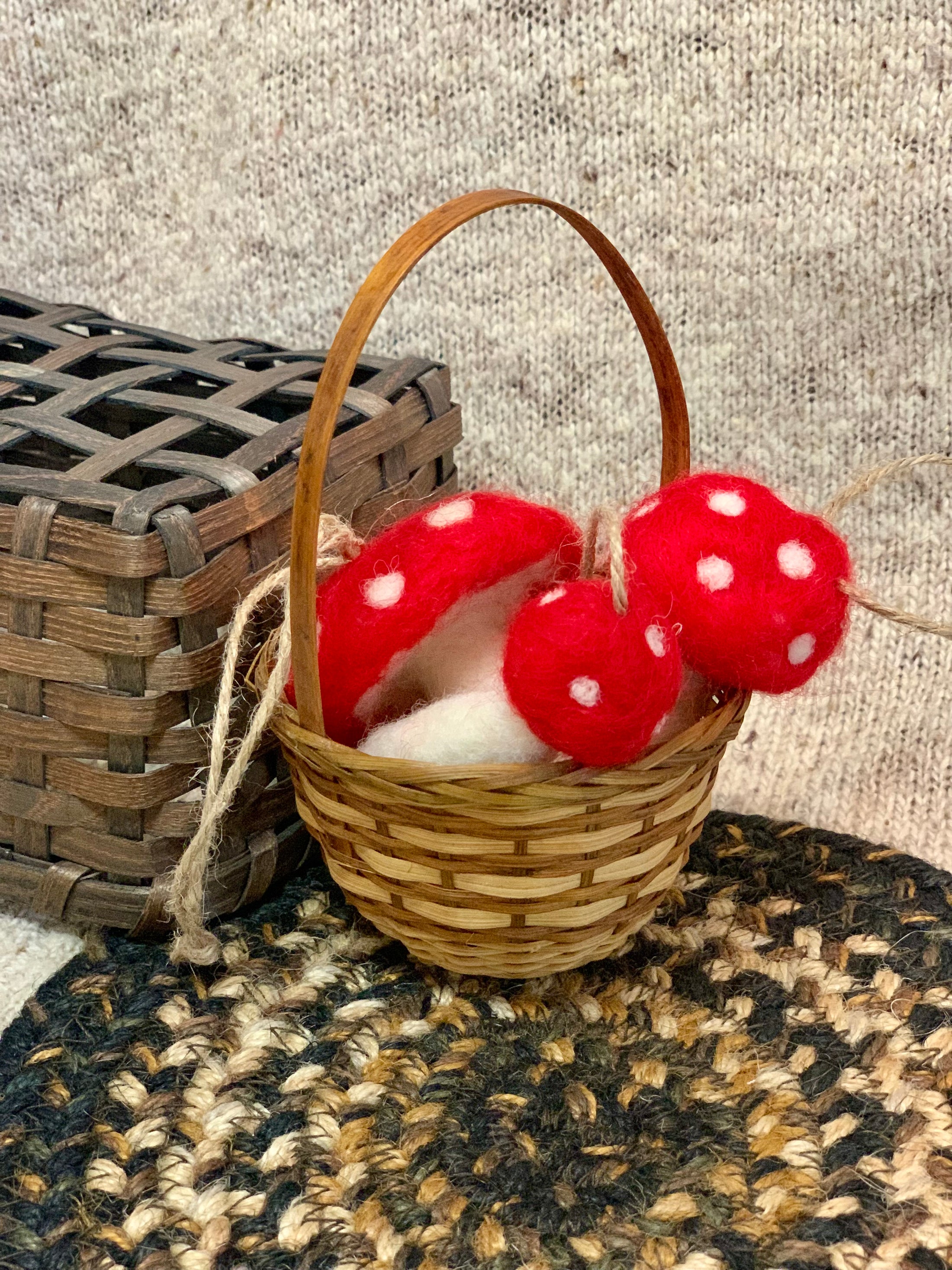 Needle Felted Toadstool Mushrooms – Magical Fairy Decor, Whimsical Woo ...