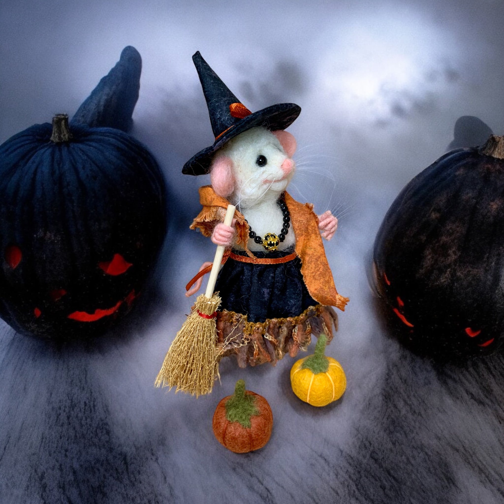 Filomena the Mouse – OOAK Needle Felted Natural Fiber Doll | Handmade ...