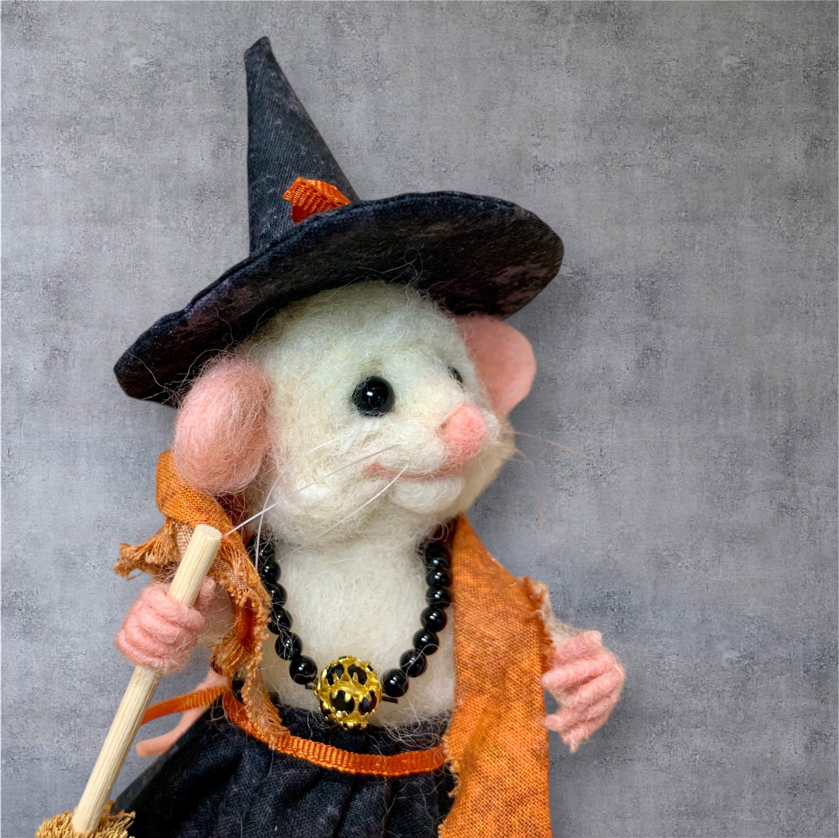 Filomena the Mouse – OOAK Needle Felted Natural Fiber Doll | Handmade ...