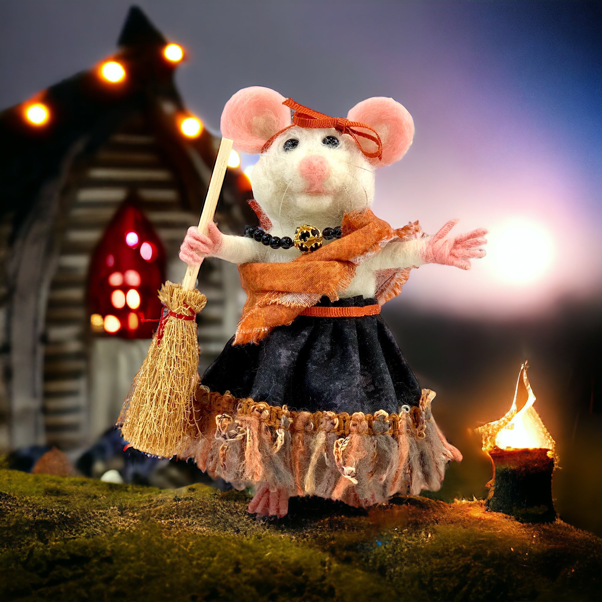 Filomena The Mouse, natural fiber doll, felt mouse, OOAK Art Doll ...